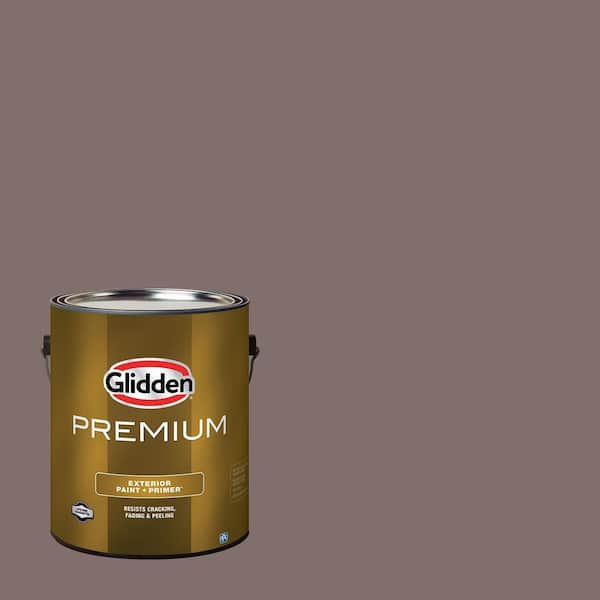 Glidden Premium 1 gal. Granite Boulder Flat Exterior Latex Paint ...