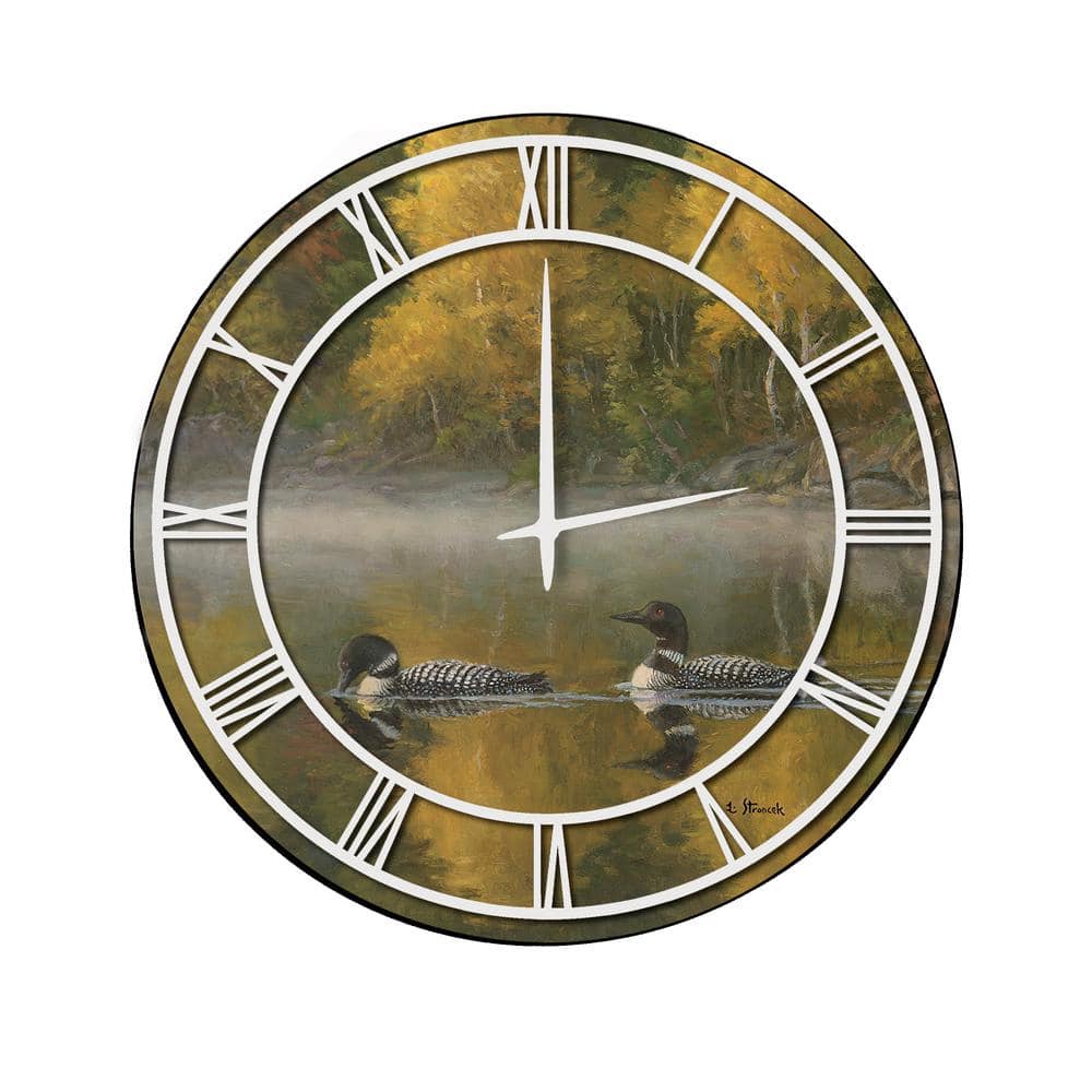 "Autumn Morning Shoreline" Full Coverage Art and White Numbers Imaged ...