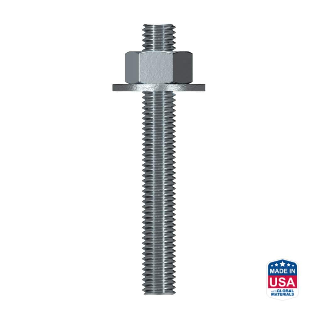 Simpson Strong-Tie RFB 1/2 in. x 4 in. Zinc-Plated Retrofit Bolt RFB ...