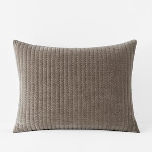 The Company Store Legends Luxury Straight Stitch Velvet Mocha Cotton ...