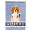 Caroline's Treasures 11 in. x 15-1/2 in. Polyester Beagle Tricolor ...