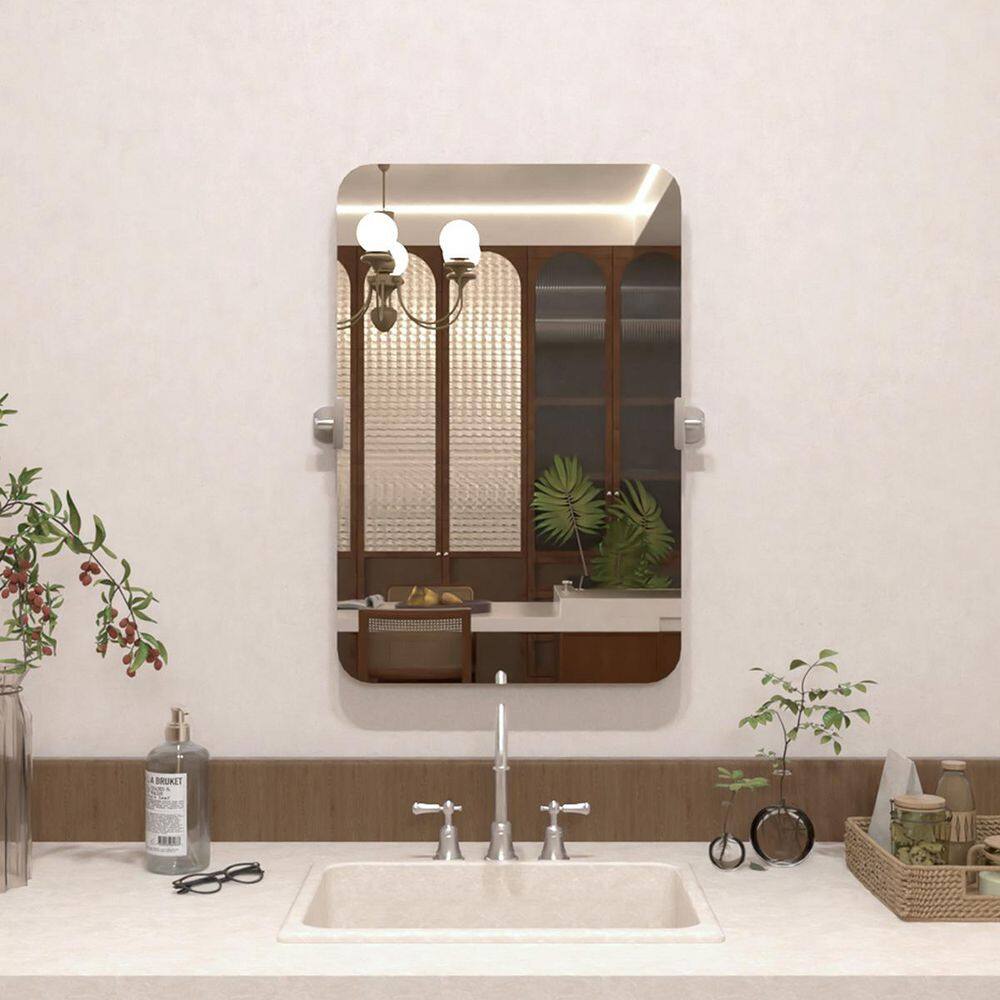 TaiMei Solvix 20 in. W x 30 in. H Rectangular Framed Tilt Wall Mount ...