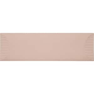 Daltile Stencil Blush 4 in. x 6 in. Glaze Porcelain Half Moon Sample ...