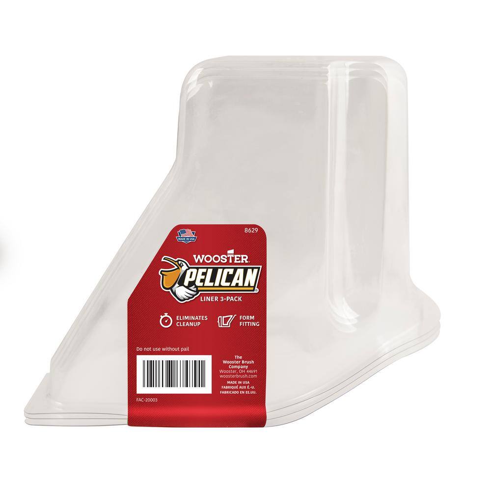 Wooster 1 Qt. Plastic Pelican Pail Liner (3-Pack) 0B87290000 - The Home ...
