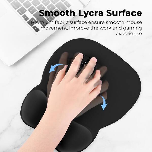 Anti-slip Mouse Mat Ergonomic Mouse Pad With Wrist Support - Memory ...