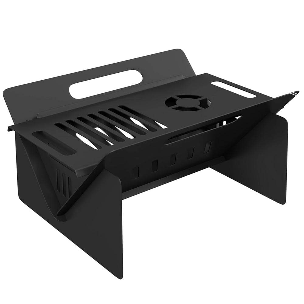ToolCat 16.25 in. 3-in-1 Smokeless BBQ Grill Portable Wood Burning Fire ...