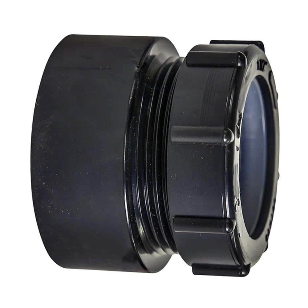VPC 1-1/2 in. ABS Plastic DWV Hub x SJ Trap Adapter Fitting 33-LN104P ...