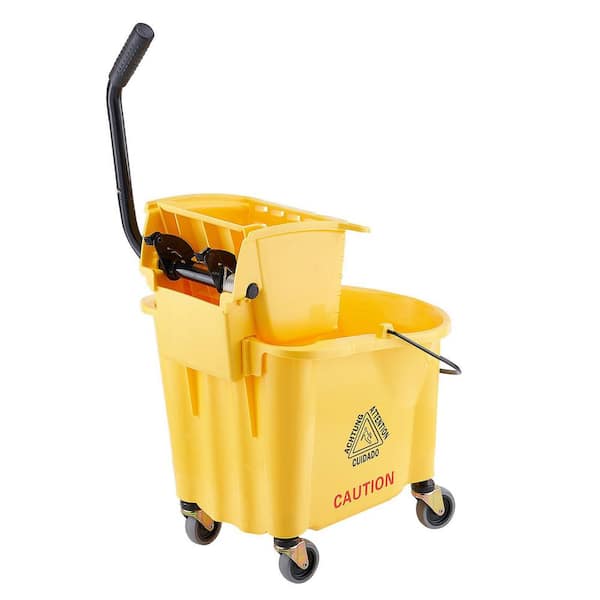 SKYSHALO Mop Bucket with Wringer, 35 qt. Commercial Mop Bucket with ...