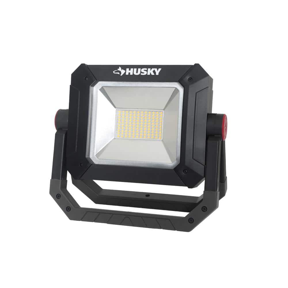 Husky 5000 Lumens LED Rechargeable Work Light EL2206-50W7 - The Home Depot