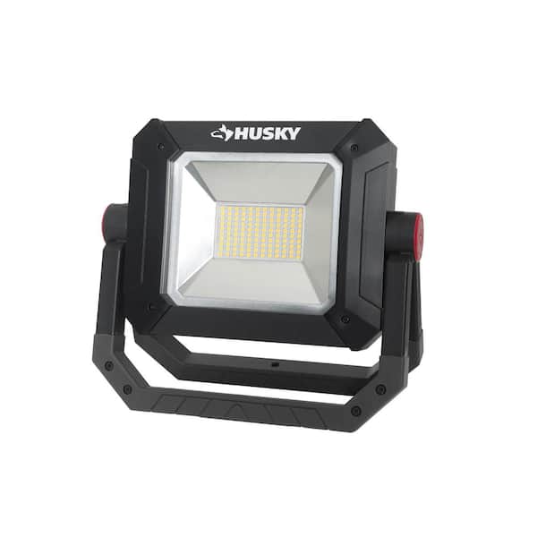 Husky 5000 Lumens LED Rechargeable Work Light EL2206-50W7 - The Home Depot