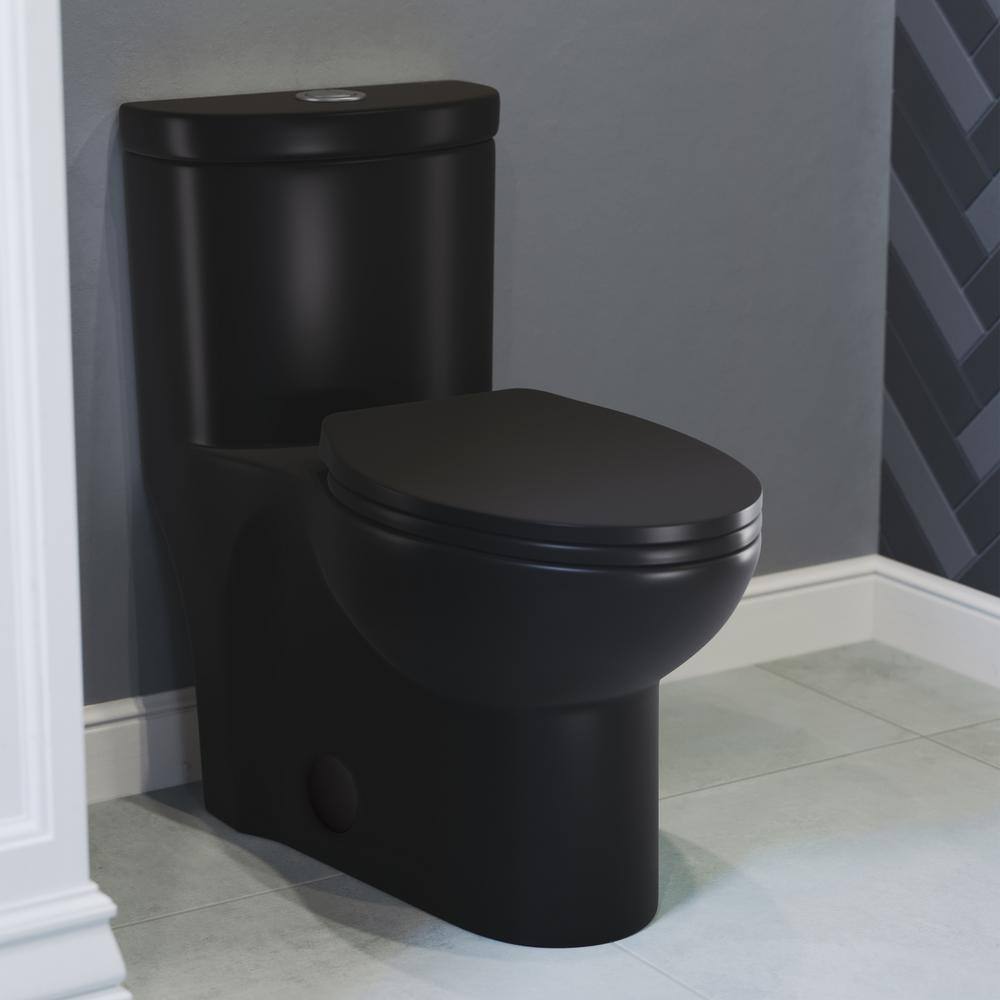 Swiss Madison Sublime 1-piece 1.1/1.6 GPF Dual Flush Elongated Toilet ...
