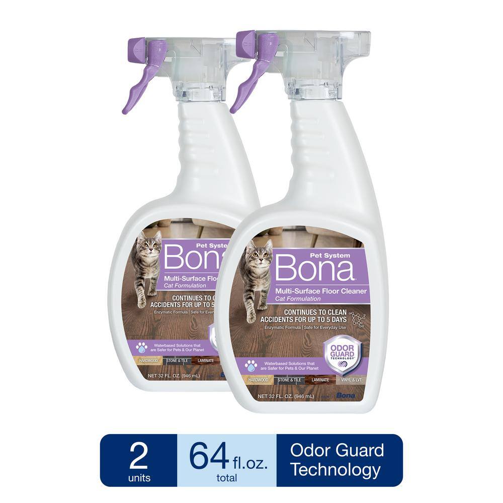 Bona 32 oz. Multi-Surface Floor Cleaner, Cat Formulation (2-Pack ...