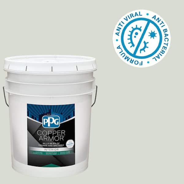 COPPER ARMOR 5 gal. PPG1033-2 Wayward Willow Semi-Gloss Interior Paint ...
