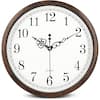 12 in. Classic Wall Clock Silent Non Ticking NYBP4P284L - The Home Depot