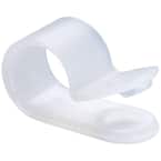 Gardner Bender 1/2 in. x 1 in. Plastic 1-Hole Cable Clamps (4-Pack) PPC ...