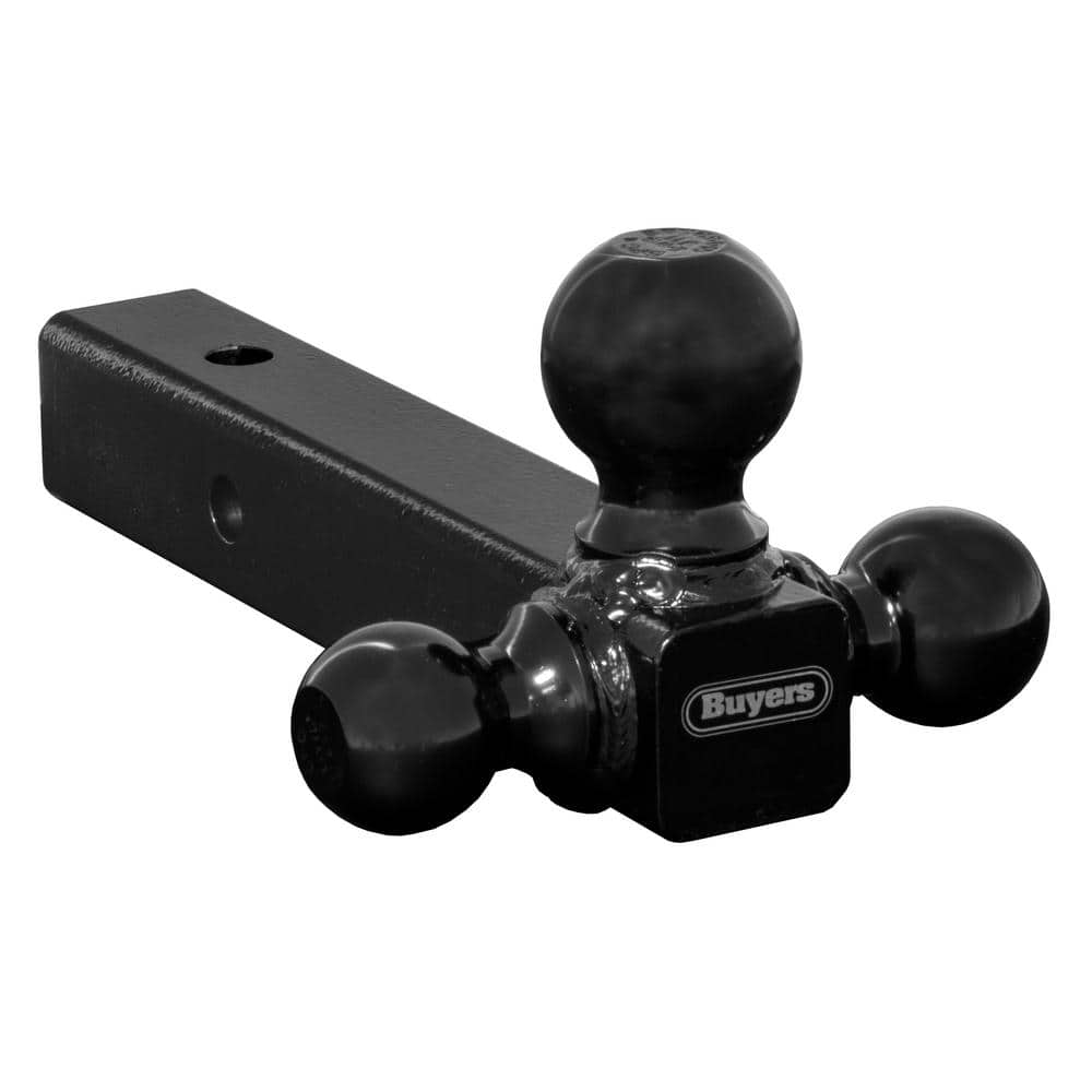 BUYERS PRODUCTS Tri-Ball Hitch-Solid Shank with Black Towing Balls ...