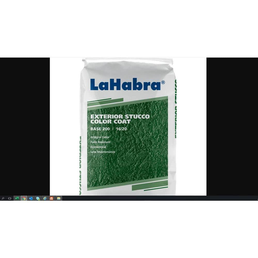 LaHabra Exterior Stucco Color Coat Base 200 90 Lb 16/20 Stucco Mix ...