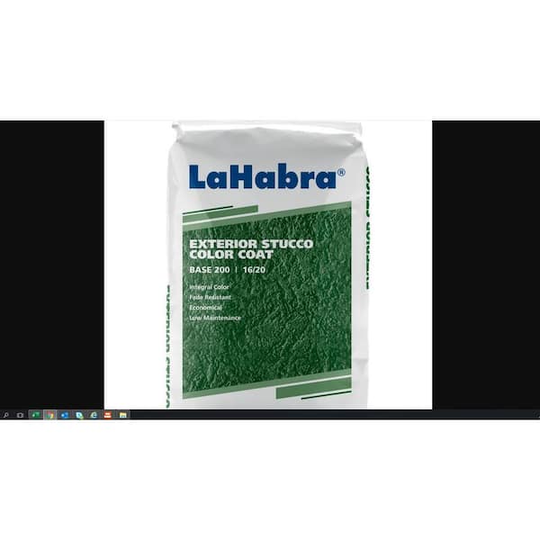 LaHabra Exterior Stucco Color Coat Base 200 90 Lb 16/20 Stucco Mix ...