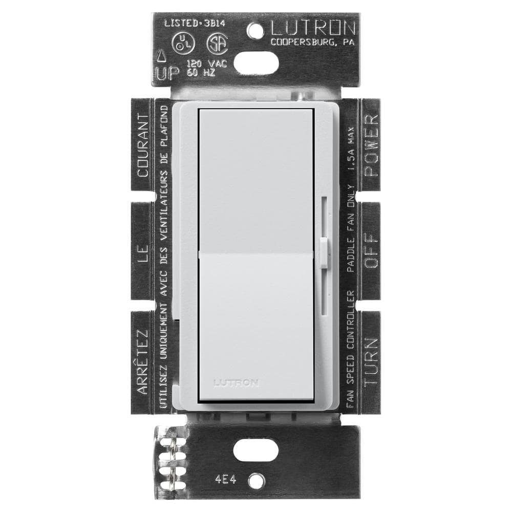 Lutron Diva 3-Speed Fan Control, Single-Pole/3-Way, 1.5 Amp, Mist ...