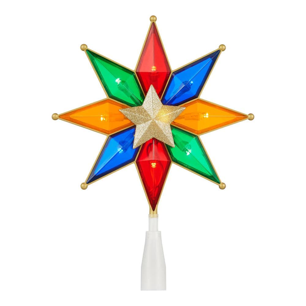 Home Accents Holiday 12 in Multi Colored LED Star Topper 88B5034A - The ...