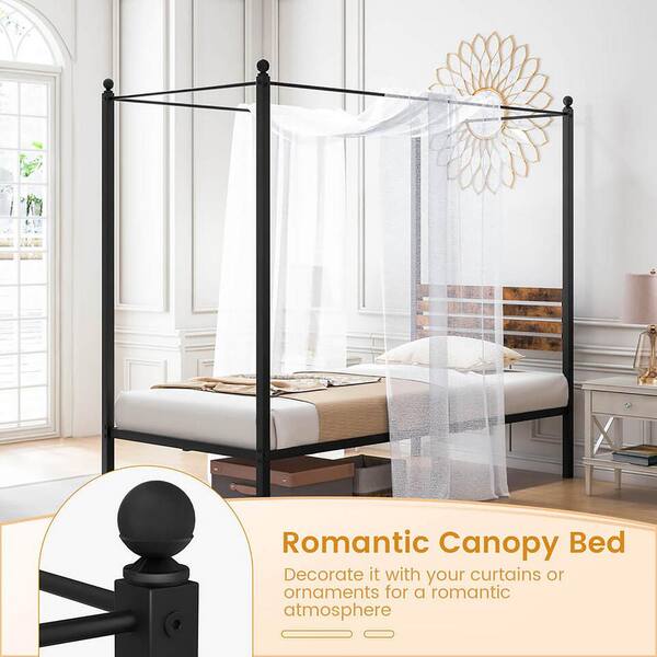 Twin canopy frame store