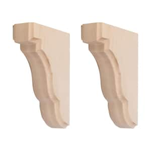 American Pro Decor 1-3/4 in. x 11 in. x 8-1/2 in. Unfinish North ...