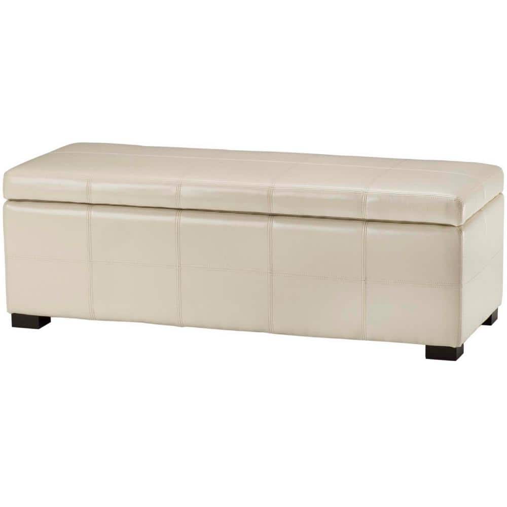SAFAVIEH Lily Flat Cream Bench HUD8226K - The Home Depot