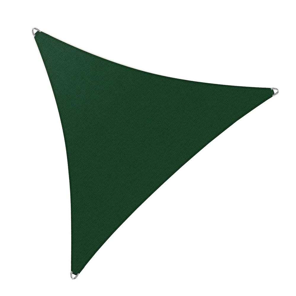 Shade Mart Pro Ring 18 ft. x 18 ft. x 18 ft. Triangle Sun Shade Sail ...