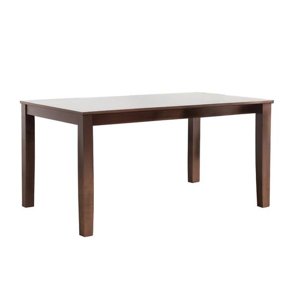 NEW CLASSIC HOME FURNISHINGS New Classic Furniture Pascal Walnut Wood 4-Legs Rectangle Dining ...