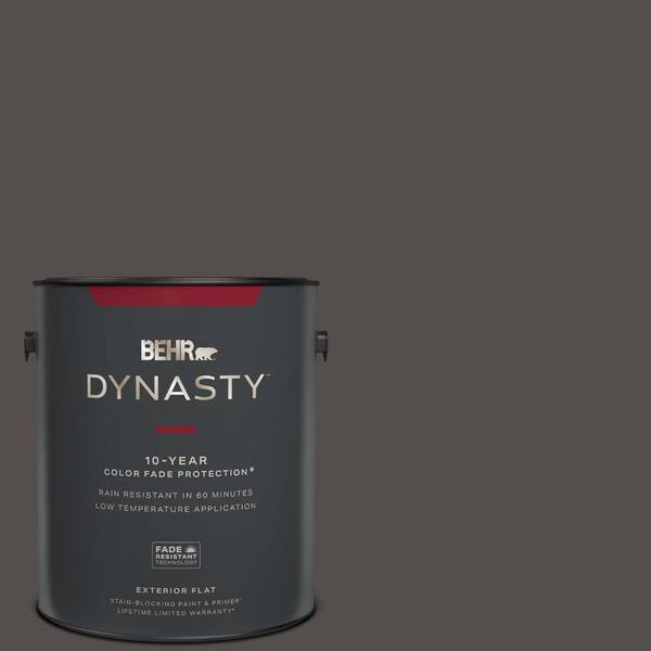 BEHR DYNASTY 1 gal. #PPU24-02 Berry Brown Flat Exterior Stain-Blocking ...
