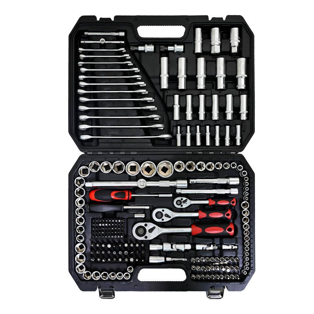 Flynama 216-Piece Basic Portable Manual Repair Tool Set Includes Case ...