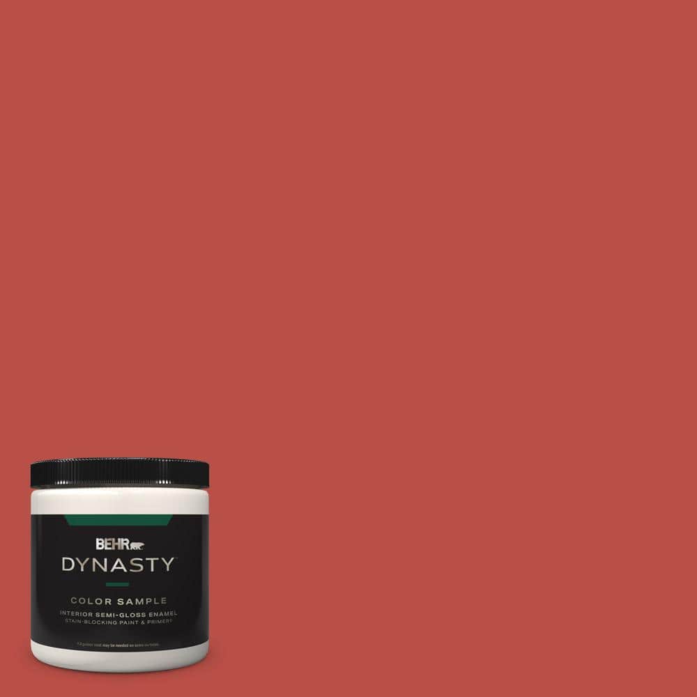 BEHR DYNASTY 8 oz. #HDC-MD-16 Cherry Red Semi-Gloss Enamel Stain ...