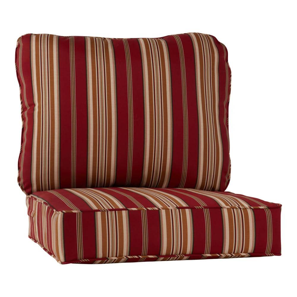 Greendale Home Fashions 24 in. x 24 in. 2-Piece Outdoor Deep Seat ...