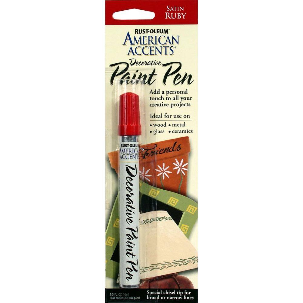 Rust-Oleum American Accents Satin Ruby Decorative Paint Pen (6-Pack ...