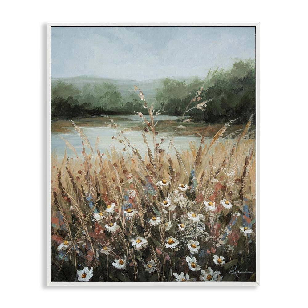 Stupell Industries Wild Blooms by Marsh by Lindsay Kivi Fine Art White Framed Nature Giclee Art ...