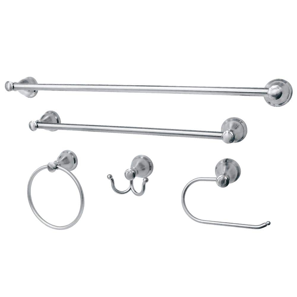 Kingston Brass Mesa Verde 5-Piece Bath Hardware Set in Chrome ...