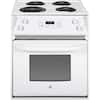 GE 27 in. 4 Burner Element Drop-In Electric Range with Self-Cleaning ...