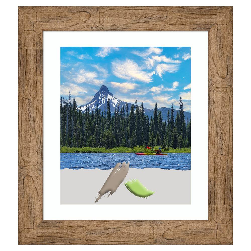 Amanti Art Owl Brown Wood Picture Frame Opening Size 20 x 24 in ...