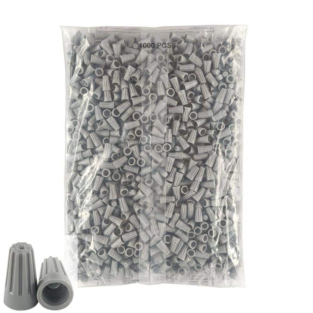 Lukyamzn 1000PCS Electrical Wire End Connector Ribbed Caps, Small Twist ...