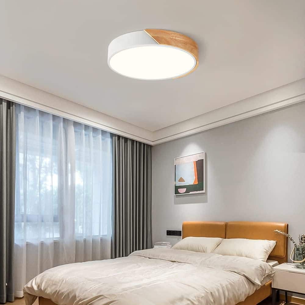 12 in. White Minimalist Integrated LED Ceiling Light Flush Mount ...