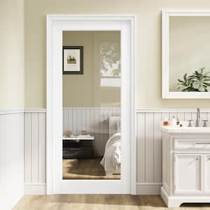 ARK DESIGN 36 in. x 80 in. Right-Hand 1-Lite Frosted Glass White Solid ...