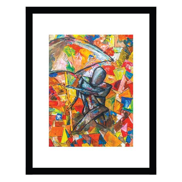 Uniquely for Everyone Colorful Abstract Man-Framed Print by Unknown ...