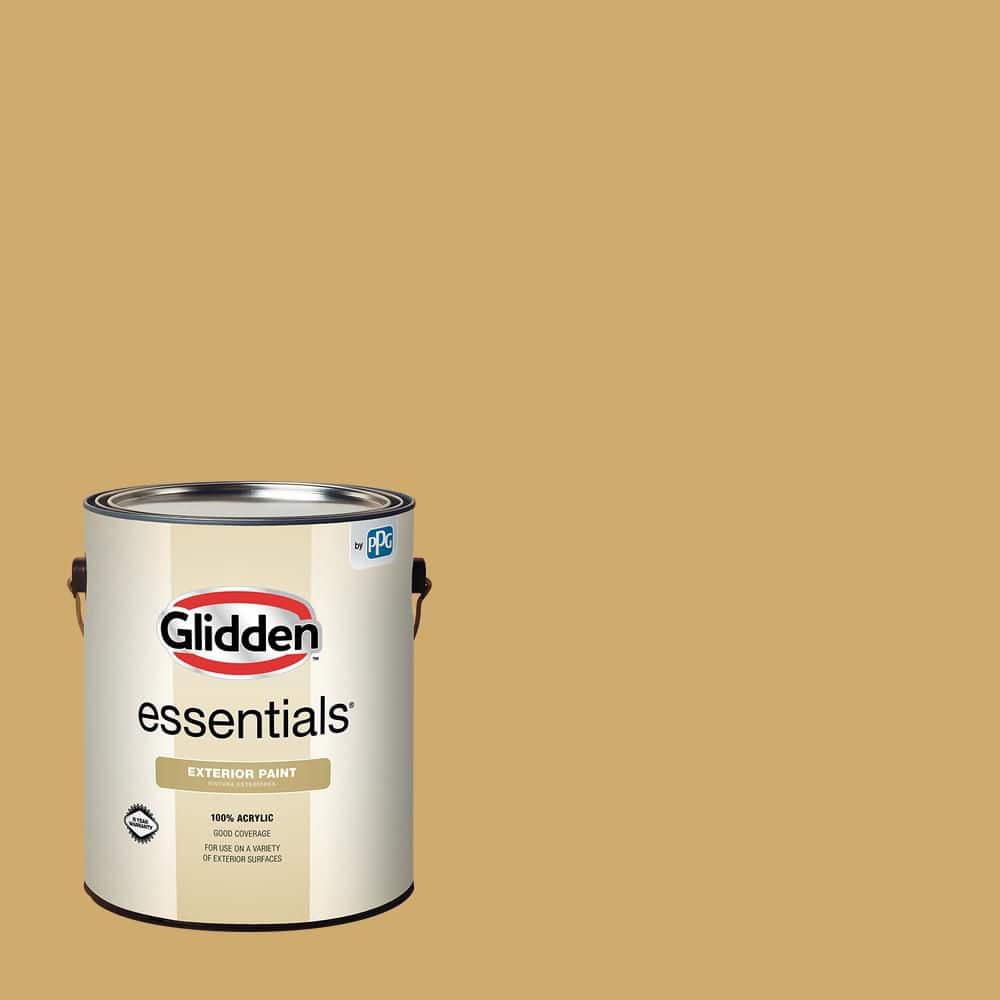 Glidden Essentials 1 gal. PPG1091-5 More Maple Satin Exterior Paint ...
