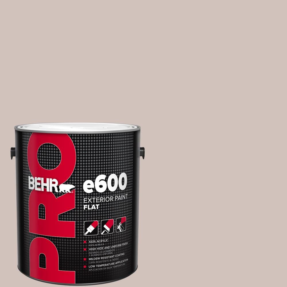 BEHR PRO 1 gal. #N130-2 Ash Rose Flat Paint PR61001 - The Home Depot