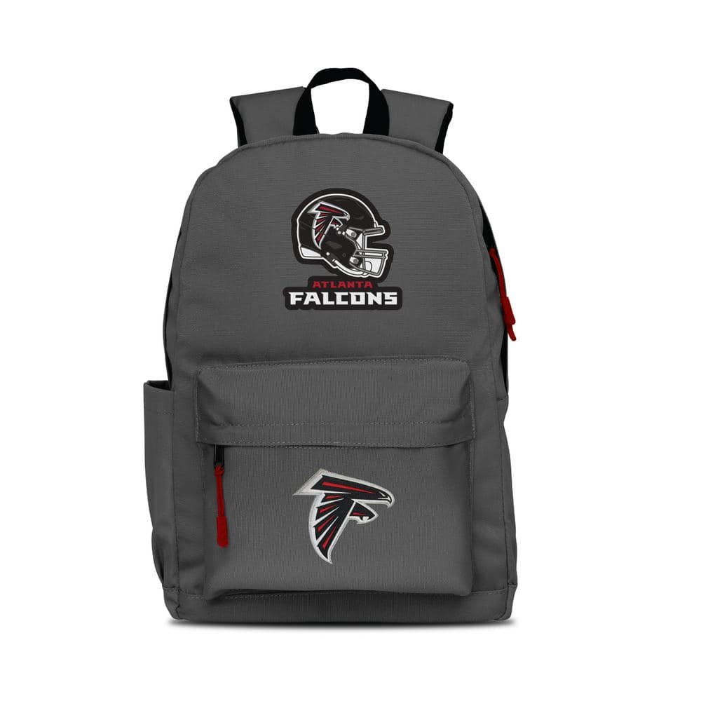 Mojo 17 in. Gray Atlanta Falcons 2-Logo Campus Laptop Backpack ...