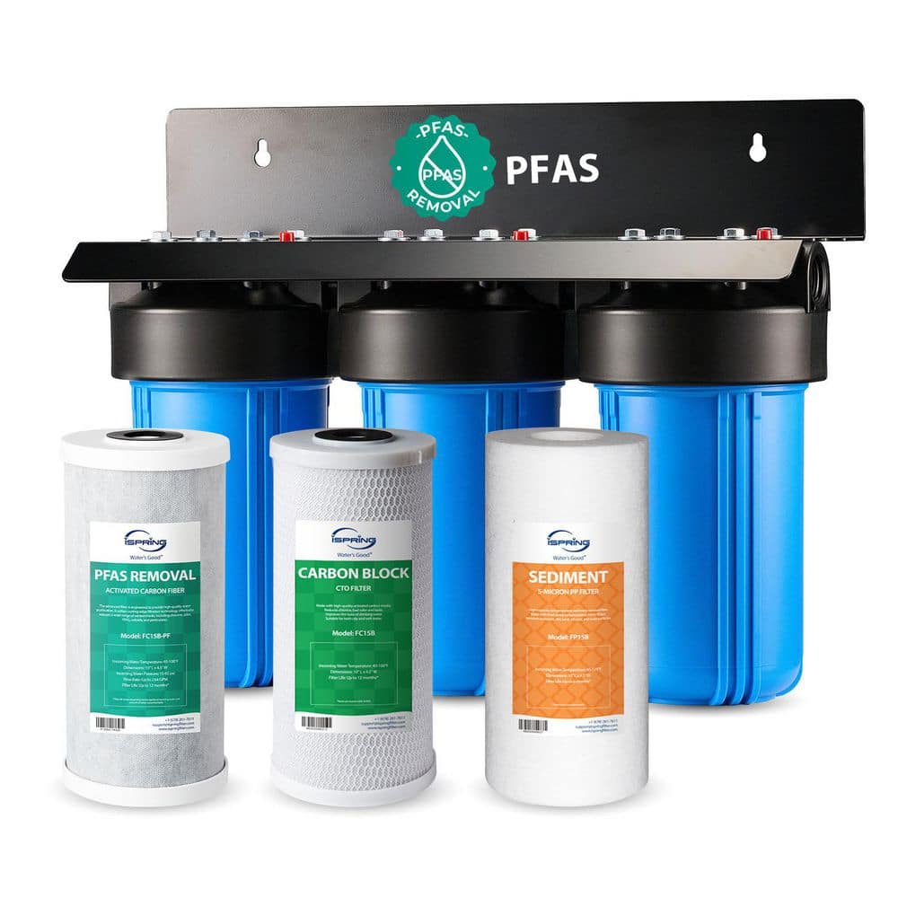 ISPRING WGB31B-PF Whole House Water Filter System SGS-Tested to Remove ...