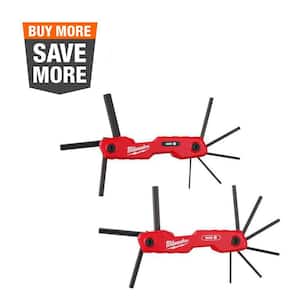 Milwaukee Folding SAE Hex Key Set (9-Piece) 48-22-2181 - The Home Depot