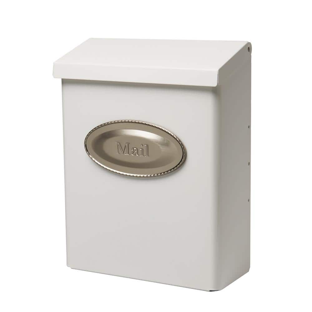 Geneva Locking Mailbox White Mail Boss Curbside Locking Mailbox 13 34