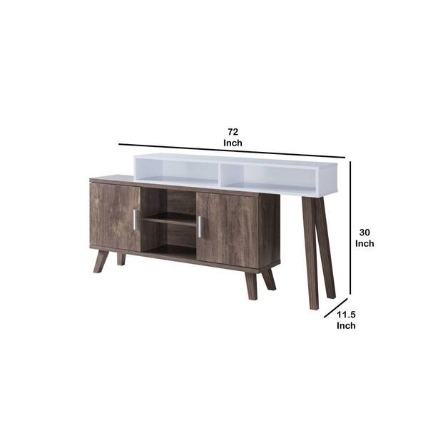 72 Inch Sofa Table White | Baci Living Room