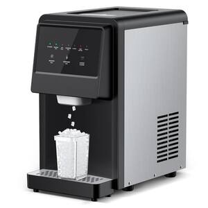 Avanti 10.75 in. 33 lbs. Nugget Ice Countertop Ice Maker in Stainless ...